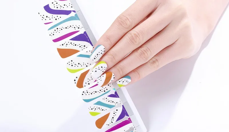 Hot Sale Professional Spring Nail Wraps Decals Nail Polish Wraps Diy ...