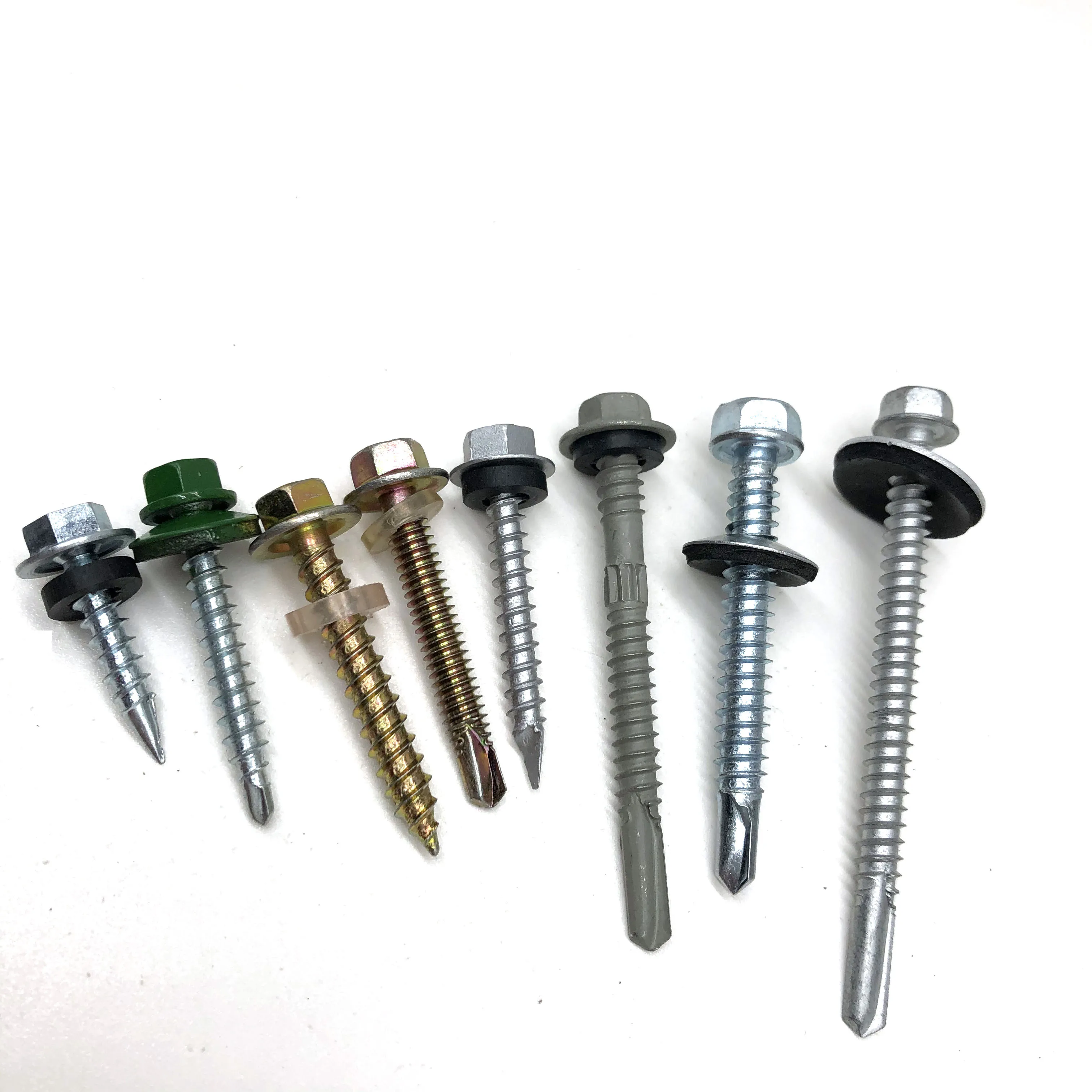 Hex Flange Head Self Drilling Screw With Single Washer| Alibaba.com