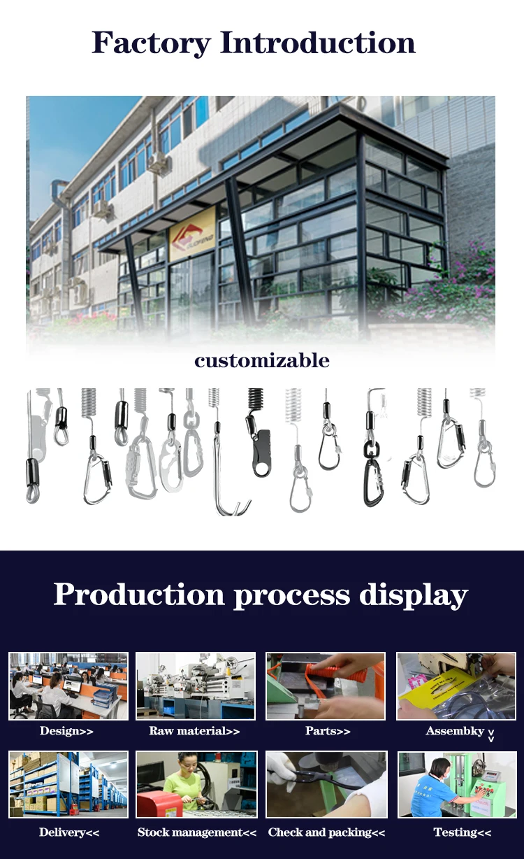 Retractable Vinyl Coated Stainless Steel Coiled Cable Safety Tool ...