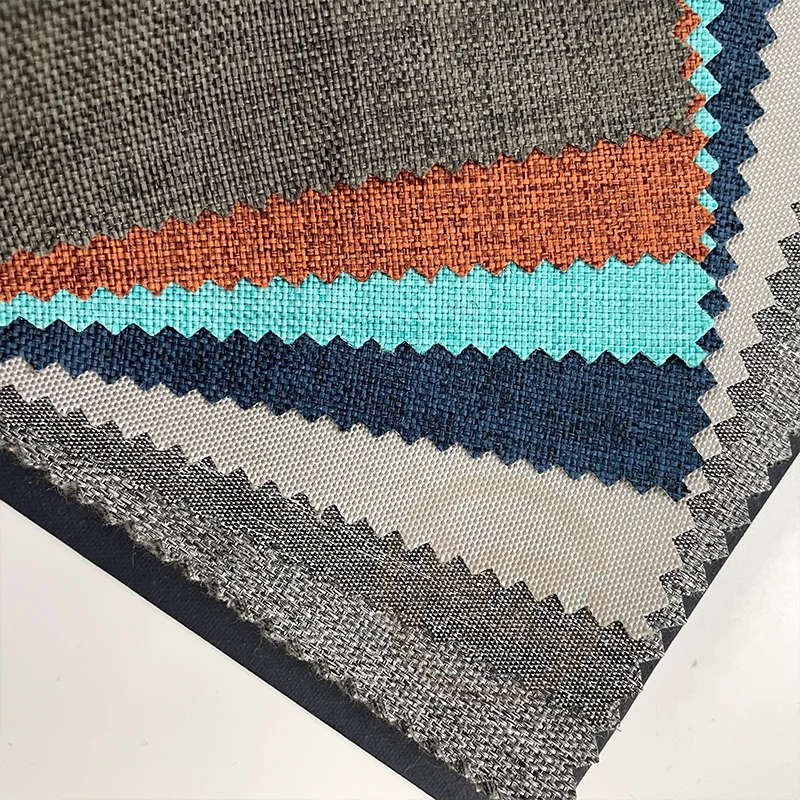 Linen-Look Waterproof Upholstery Fabric for Outdoor Furniture ODM