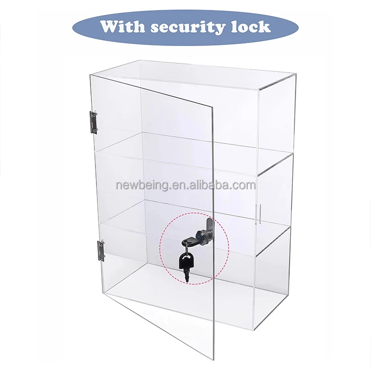 Secure and Stylish - Custom Clear Acrylic Display Cabinet