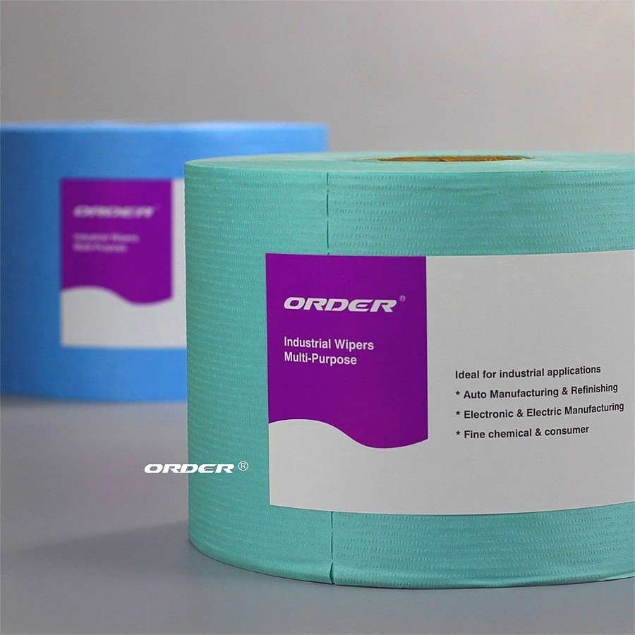 Perforated Roll Non-woven Cellulose Polyester Dust-free Cleaning Cloths ...