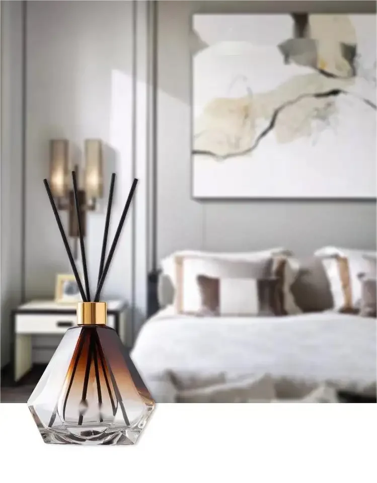 Luxury Crystal Glass 100ML Reeds Diffuser Fragrance Aromatherapy Bottle ...