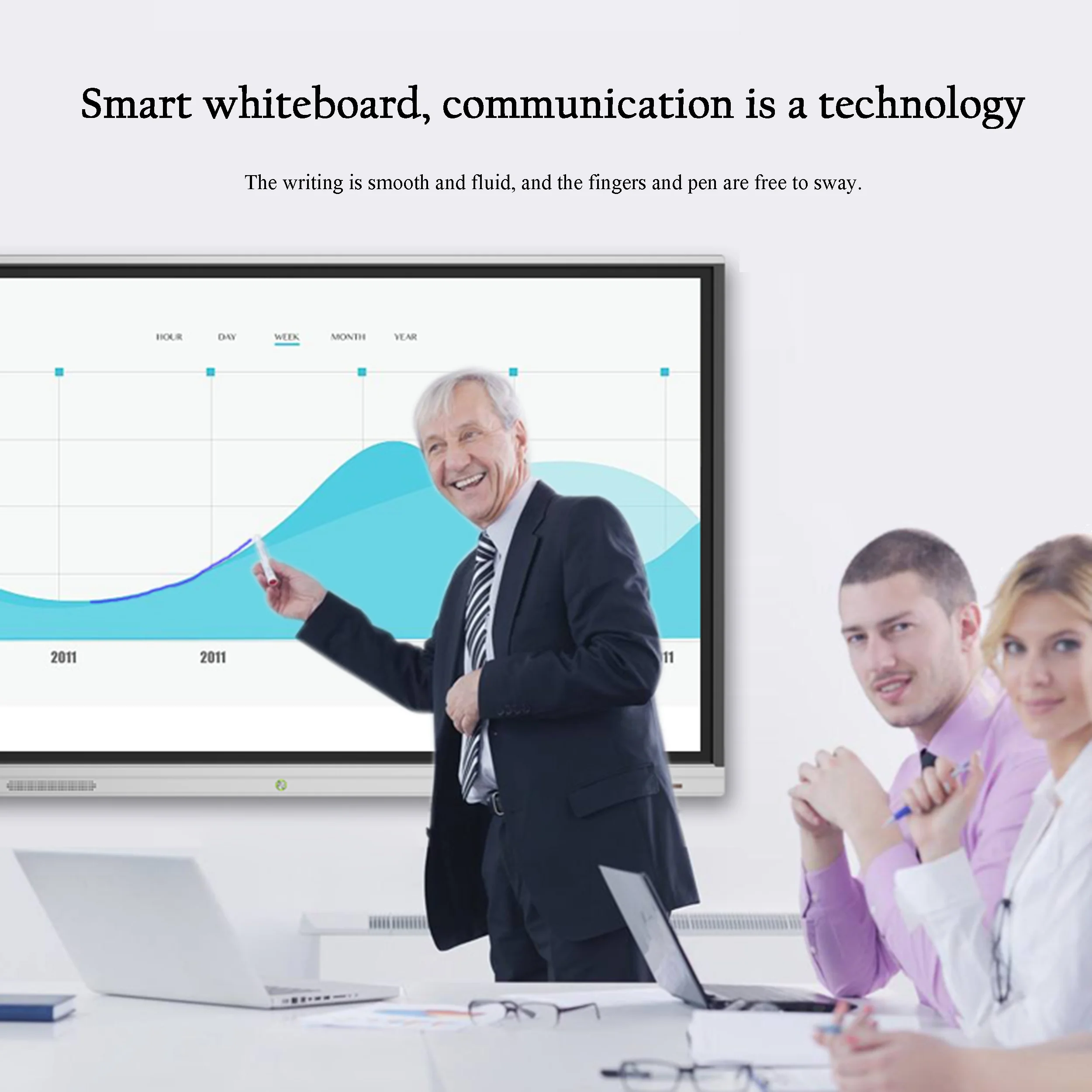 65'' Multimedia Touchable Smart Whiteboard Display Smart Tv Digital ...