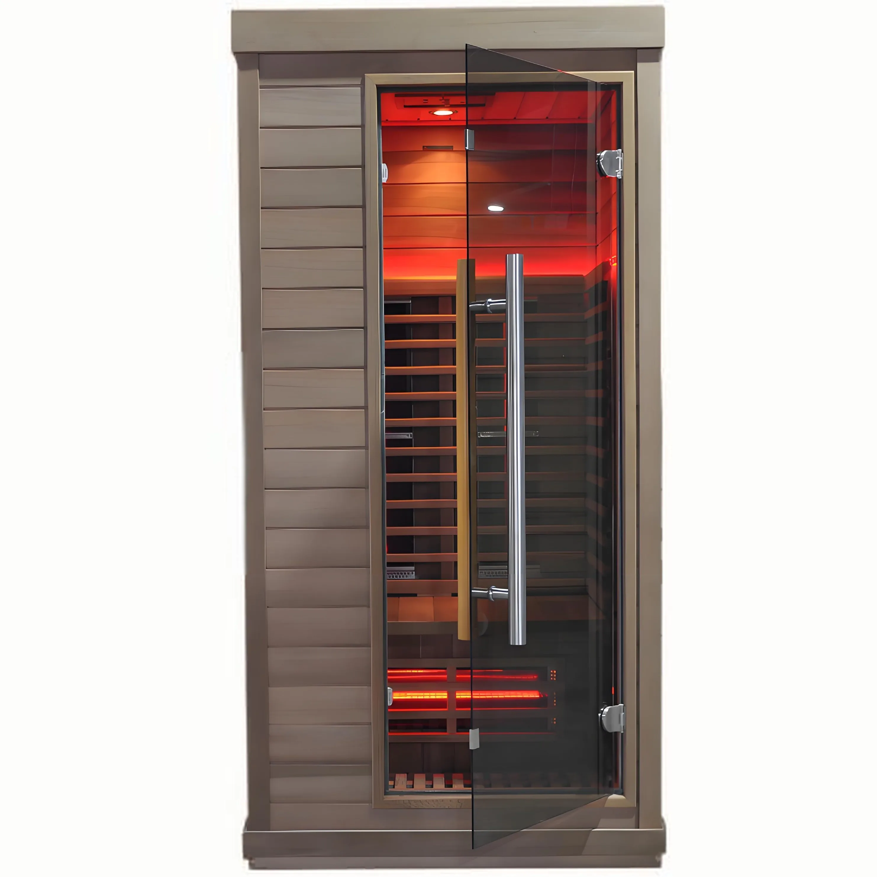 Mini Home Health Red Cedar Sauna with Full Spectrum Heater