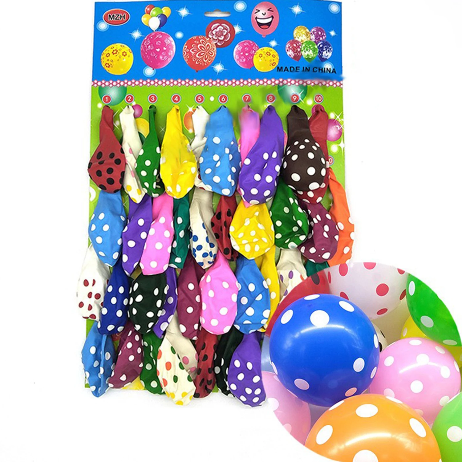 Wholesale Assorted Latex Balloons Card Packing Ballons Card Large Flat ...