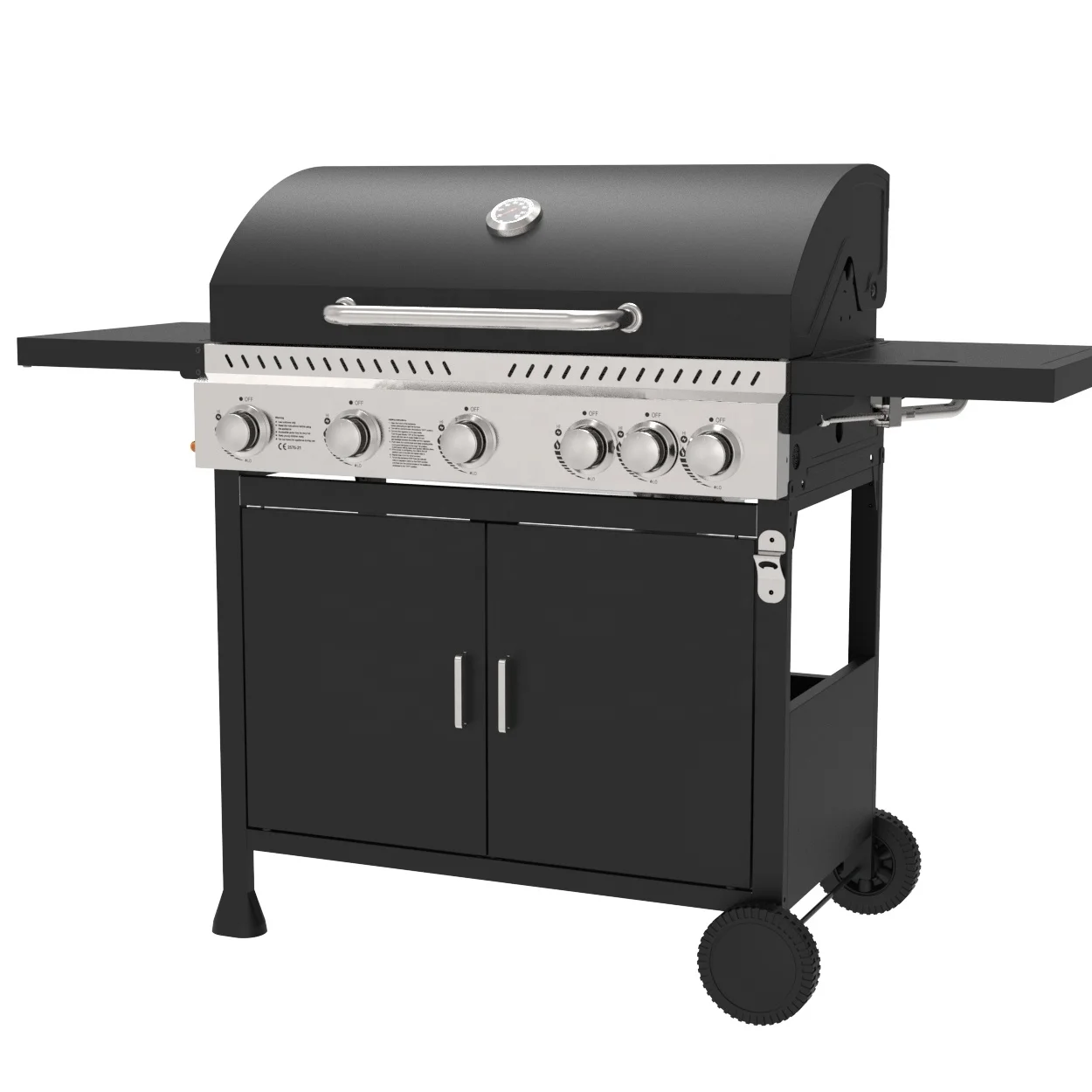 Cookware Sets Rotating Barbeque Machine 5 Burners Built in Gas Portable ...