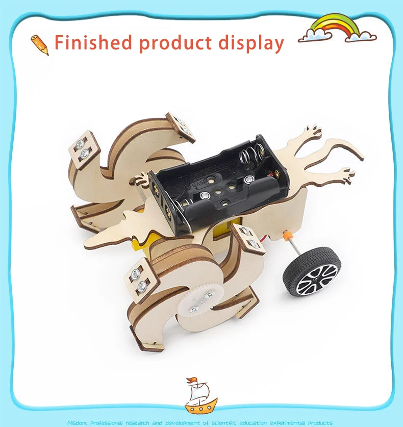 Electric Bionic Lizard Model - DIY Science Education Kit