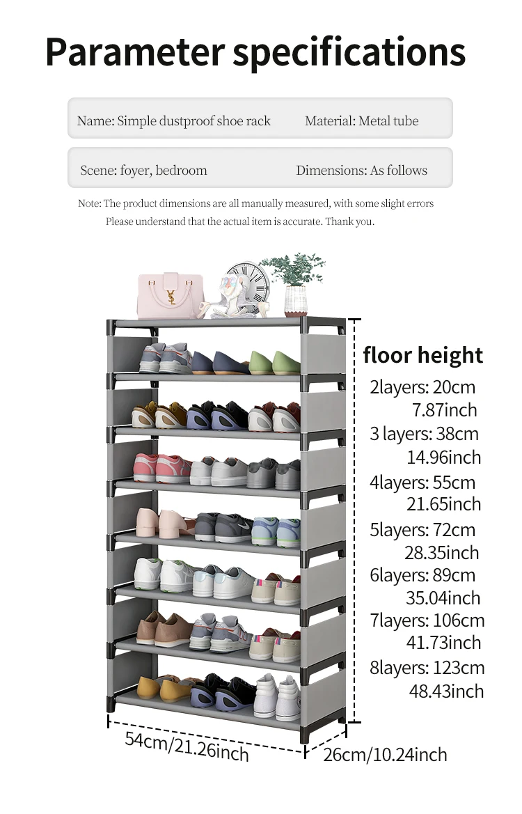 Wholesale 7/8-Layer Metal Shoe Rack Stand - Anti-Rust Organizer