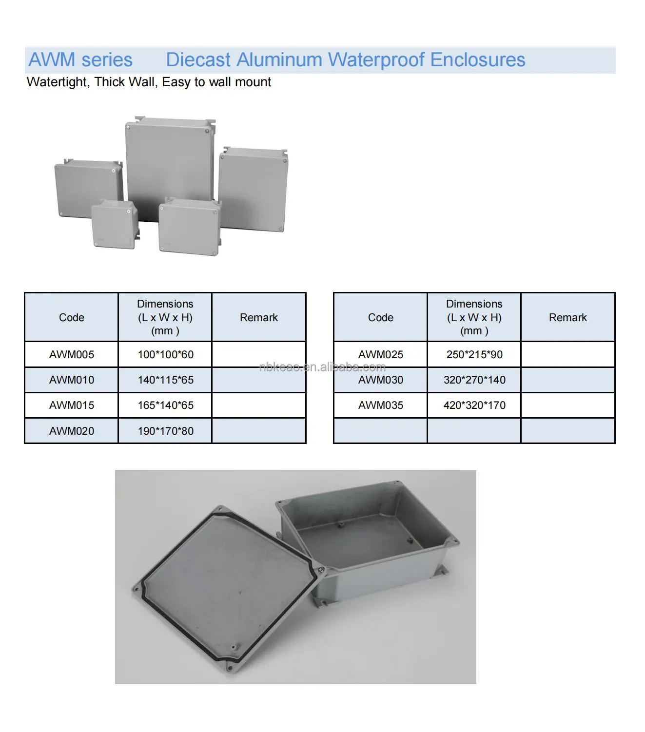 Aluminum Waterproof Enclosure for CATV Amplifier & Telecom