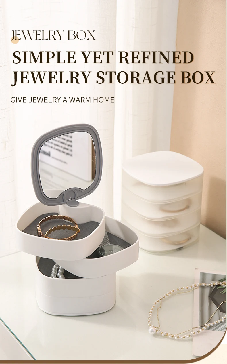 Wholesale 360 Degree Rotating Jewelry Box Organizer