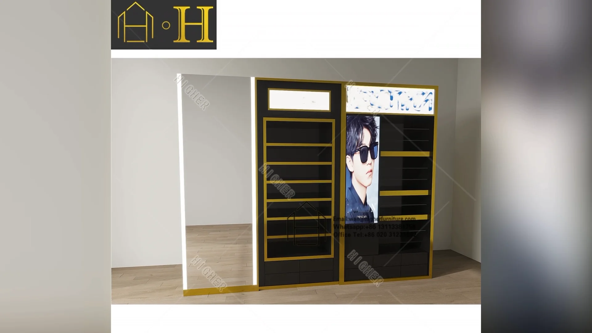 Simple Jewellery Shop Counter Design Jewelry Counter Display Showcase ...