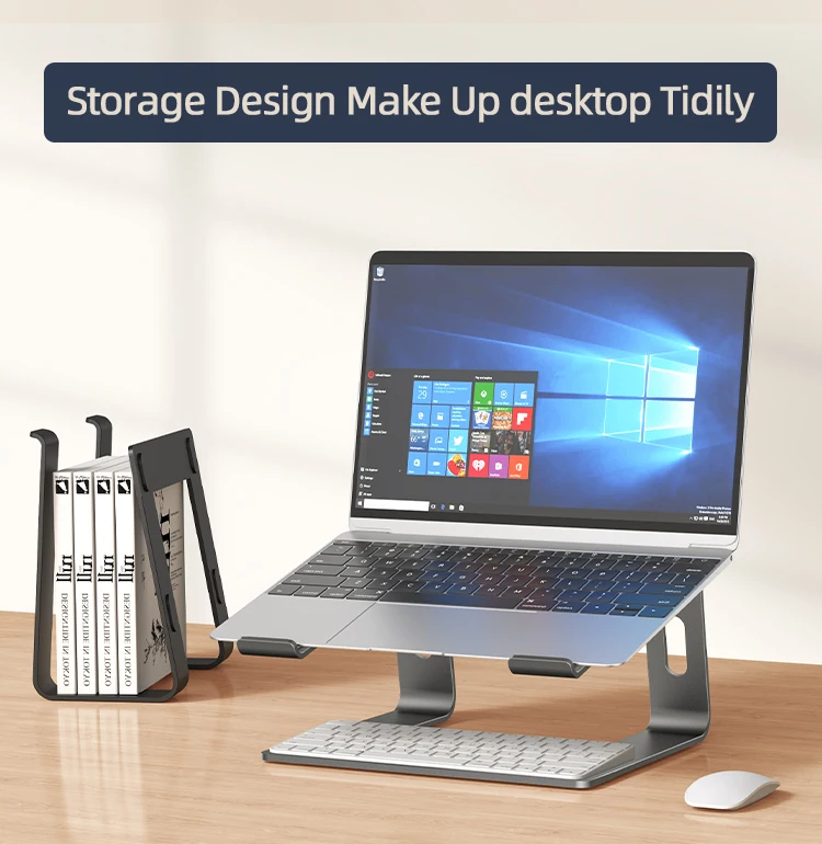 Portable Foldable Height Adjustable Laptop Holder Matte Black Best ...