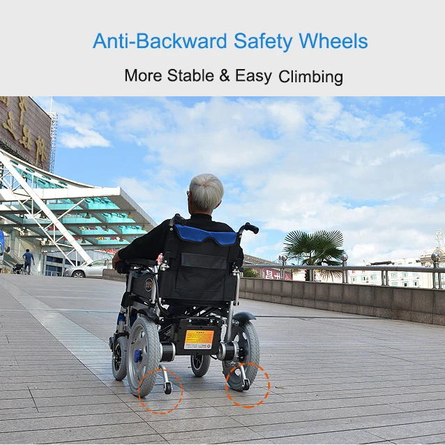 Remote Control Device Reclining Electric Wheelchair With High Backrest ...