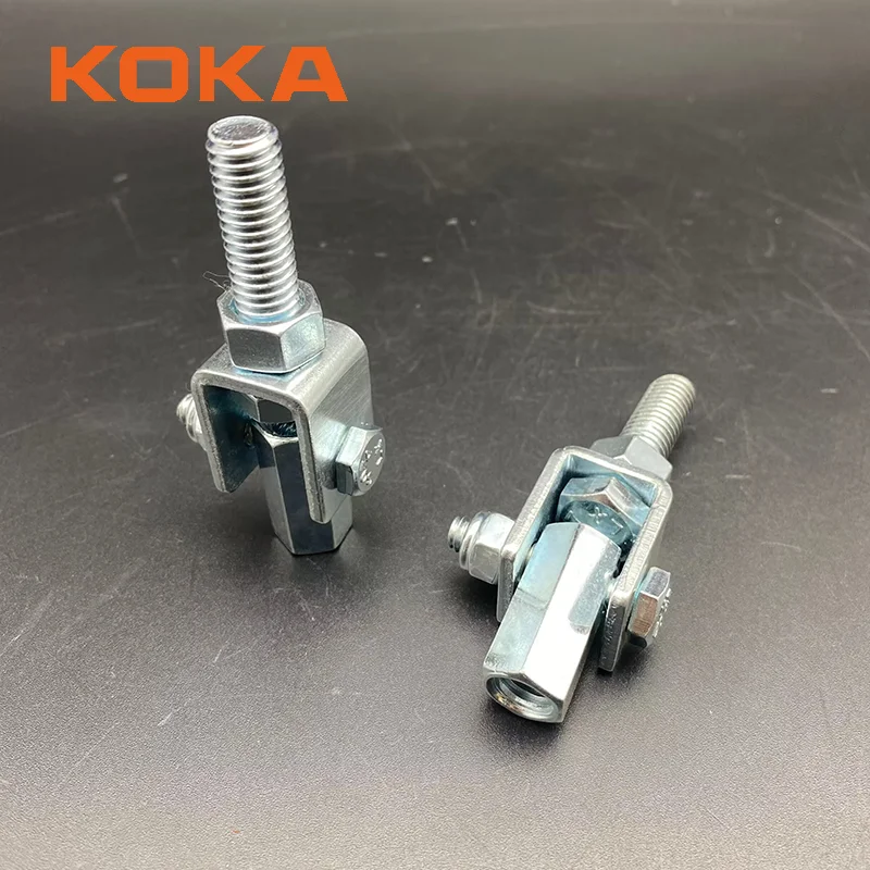 Durable Carbon Steel Threaded Rod Connectors for Swivel Joints