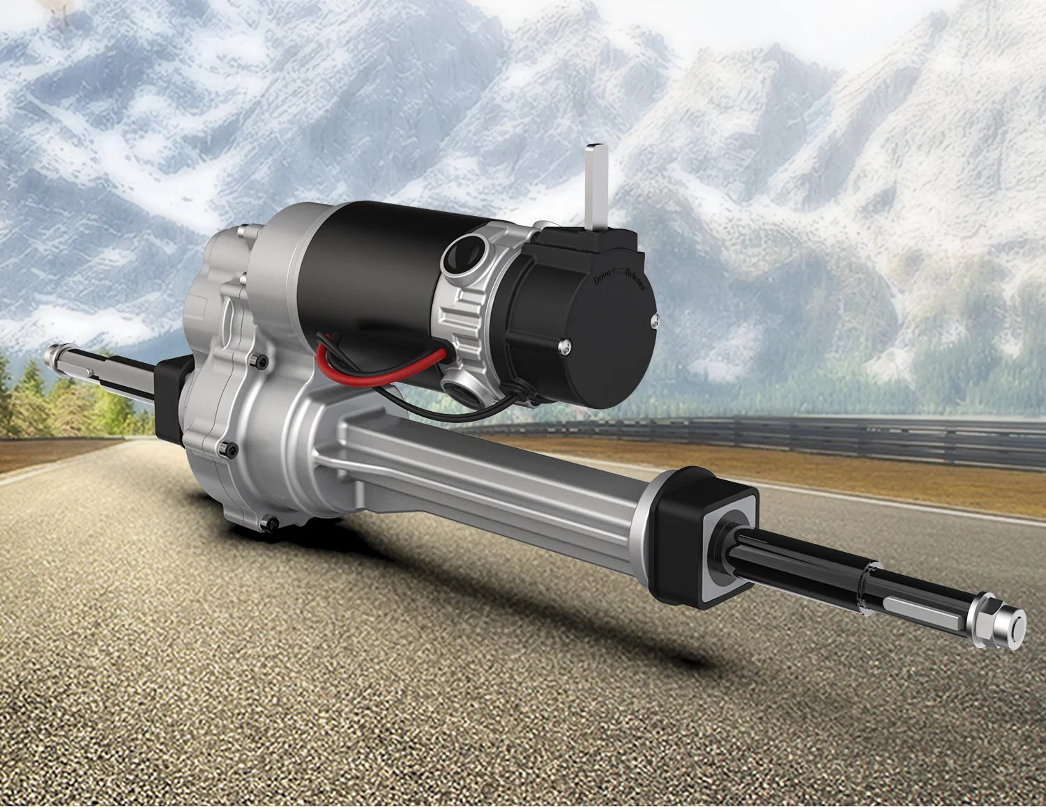 800W 1300W Permanent Magnet Brushed Electric Transaxle Electric Motor ...