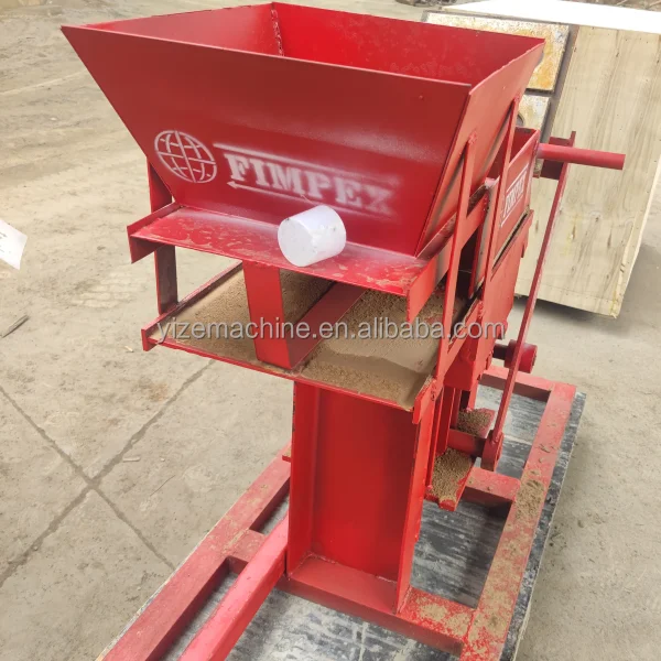 Manual Interlocking Red Clay Soil Brick Making Machine