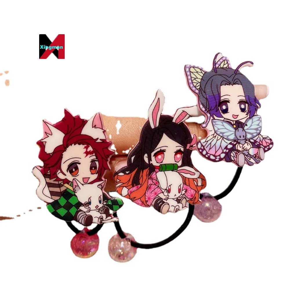Anime Children's Cartoon Nezuko Demon Slayer Kimetsu No Yaiba Barrettes ...