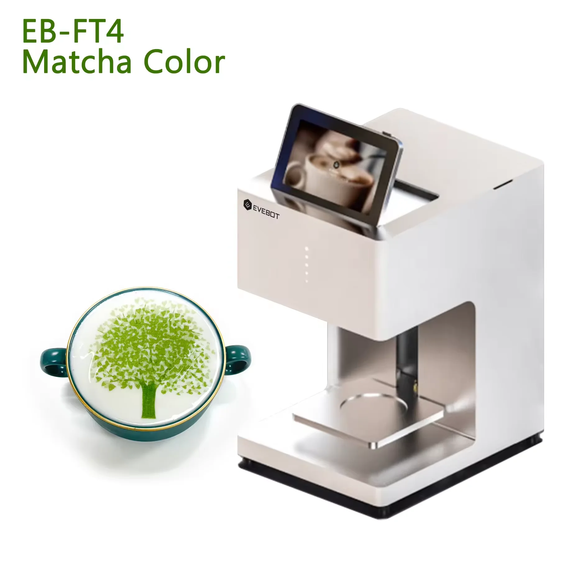 Evebot Eb-ft4 Inkjet Printer Selfie Art Coffee Printer Latte 3d Cake Coffee Printing Machine ...