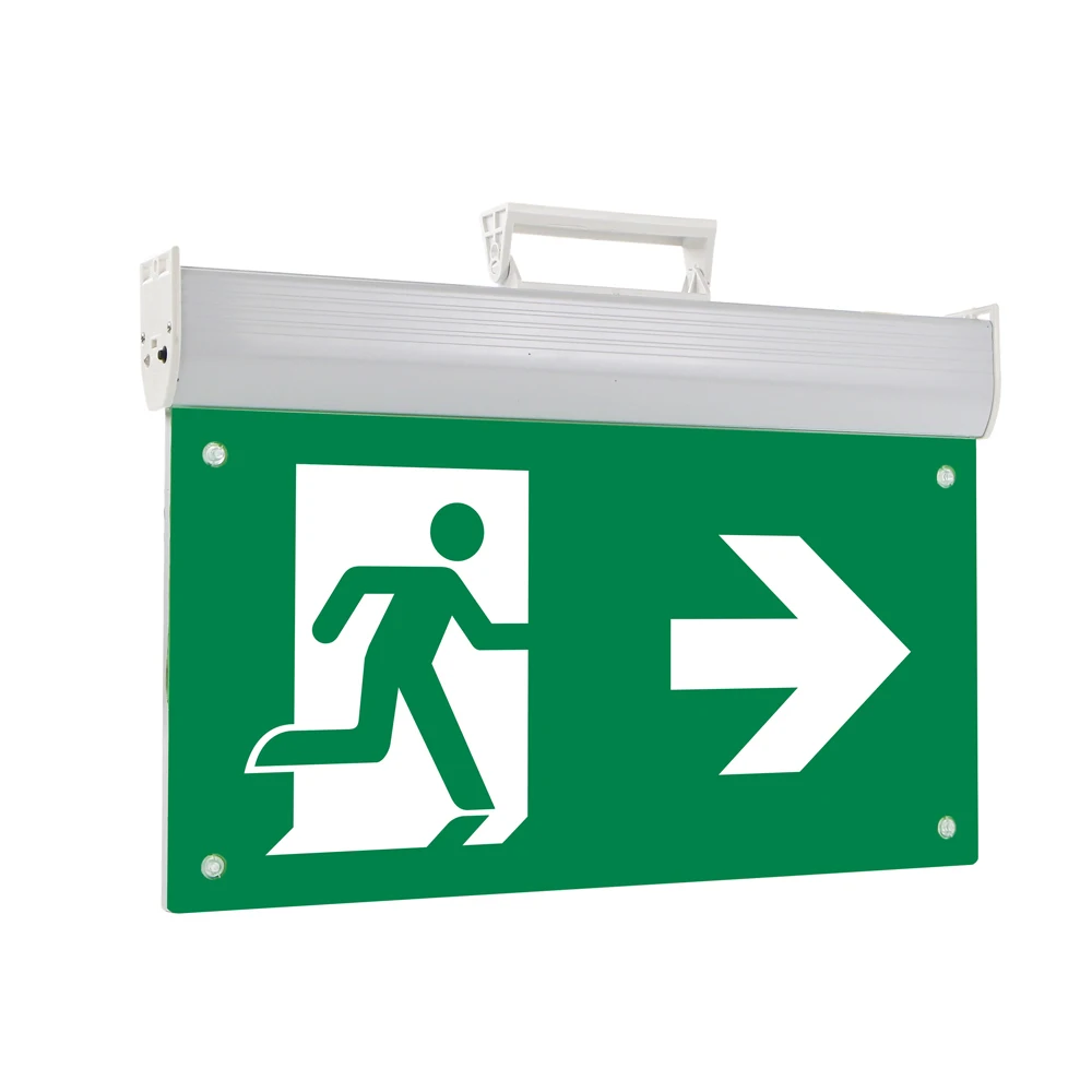Indoor Hanging Emergency Exit Lights Maintained Rechargeable Battery ...