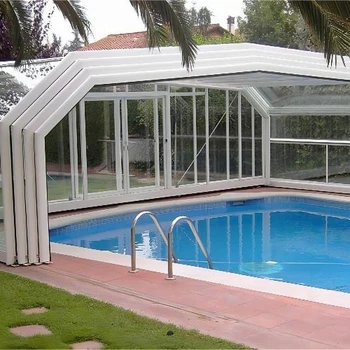 Factory Direct Sale Swimming Pool Glass Enclosure Automatic Air Domes ...
