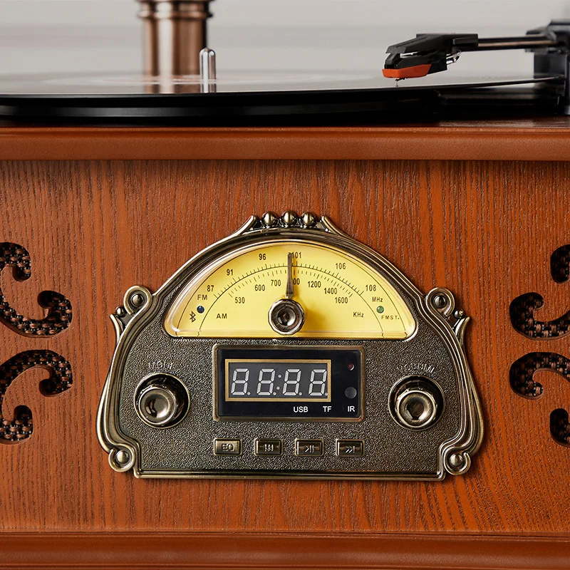 Vintage Wood Record Player 1970s Best Turntable Bluetooth Speaker ...