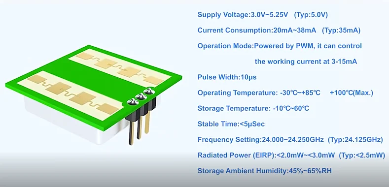 Pdlux PD-V11H Microwave Radar Sensor Module - Motion Detector