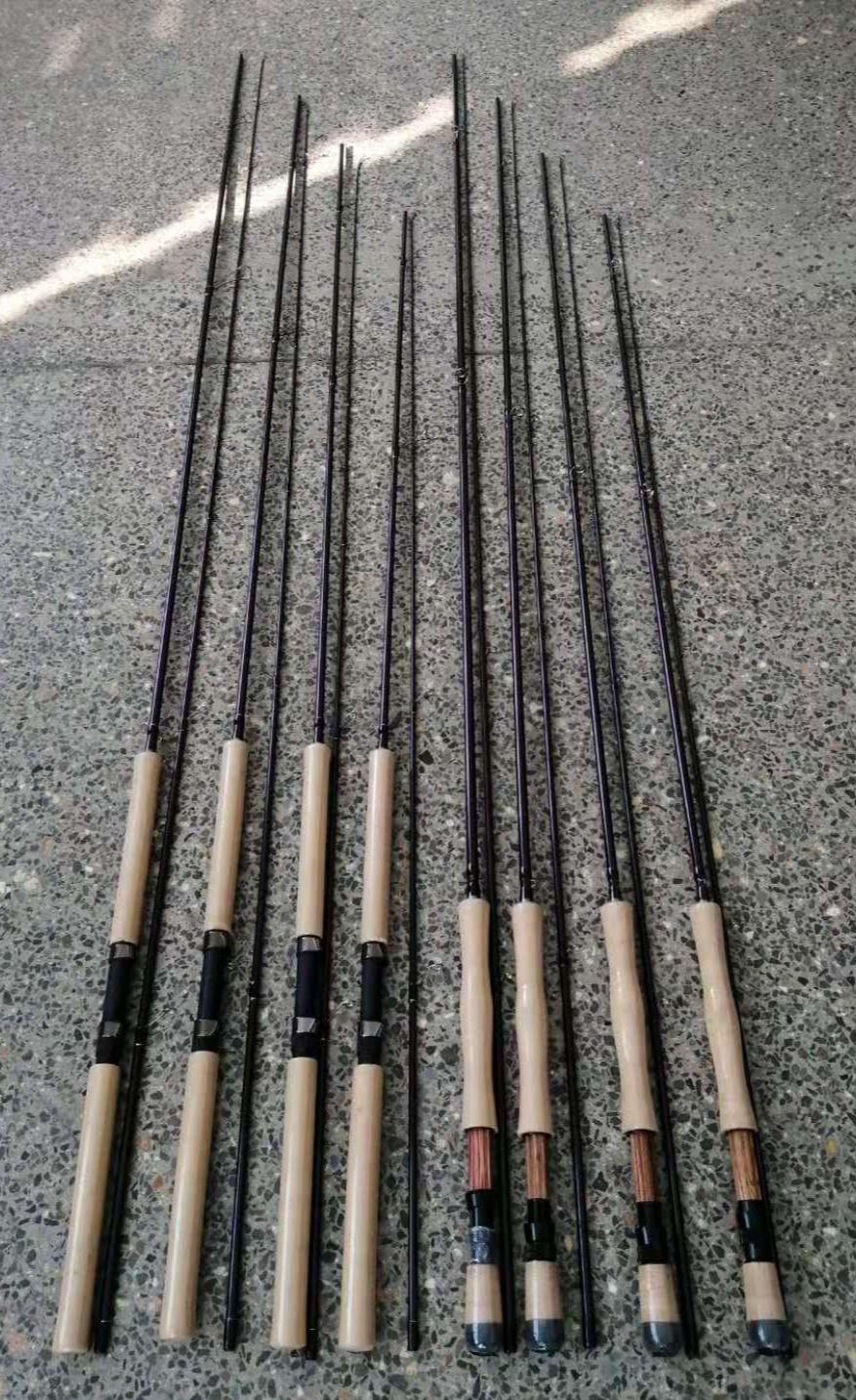 3 Pcs 16'ml Crappie Fishing Pole Cork Handle Trolling Fishing Rod ...