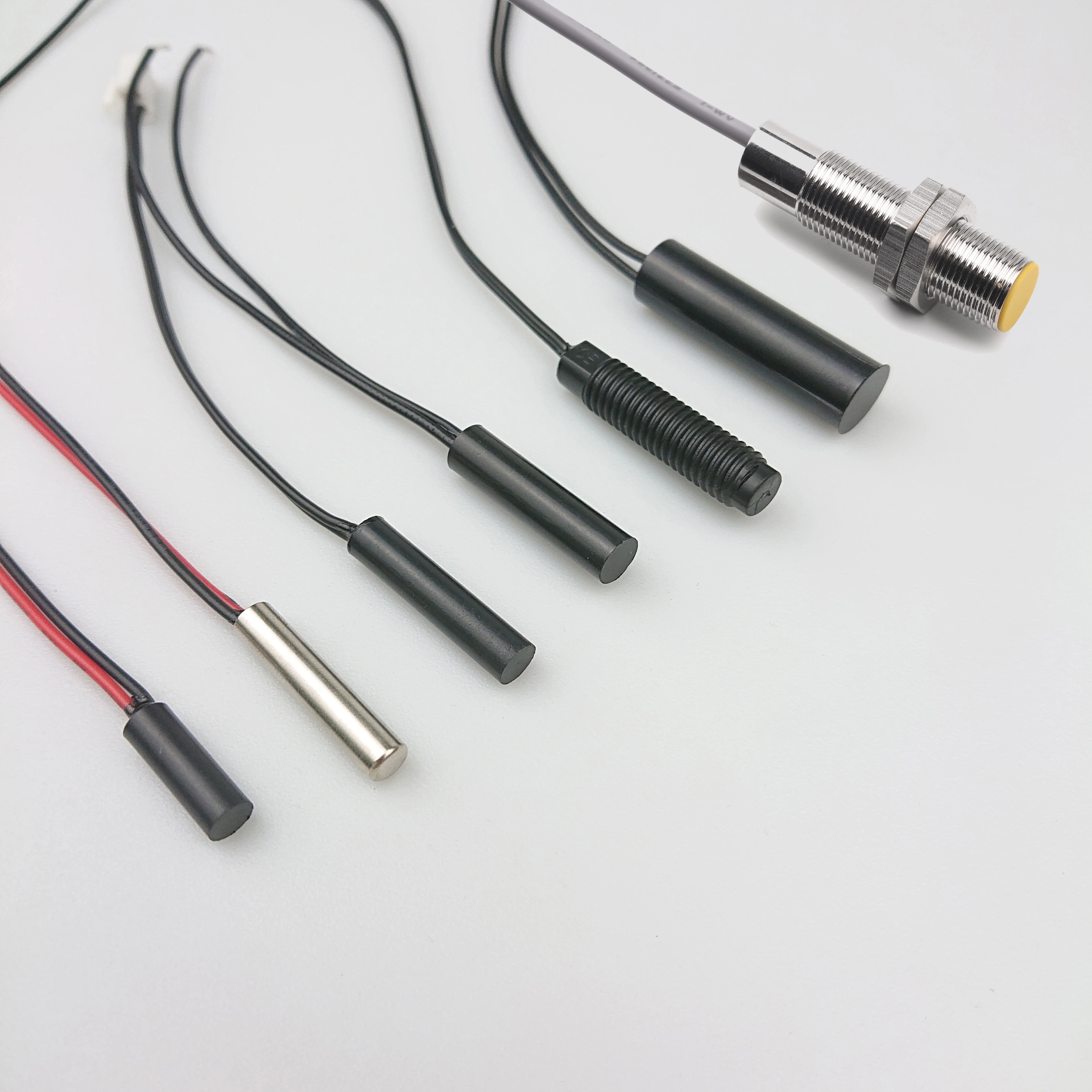 Factory Wired Micro Cylinder Reed Switch Mini Cylindrical Plastic Reed ...