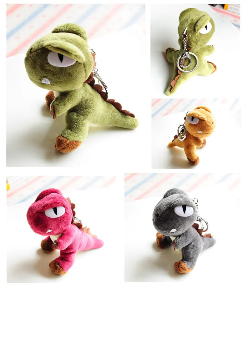 New Design Hot Selling Custom Mini Dinosaur Plush Keychain Cute Stuffed ...