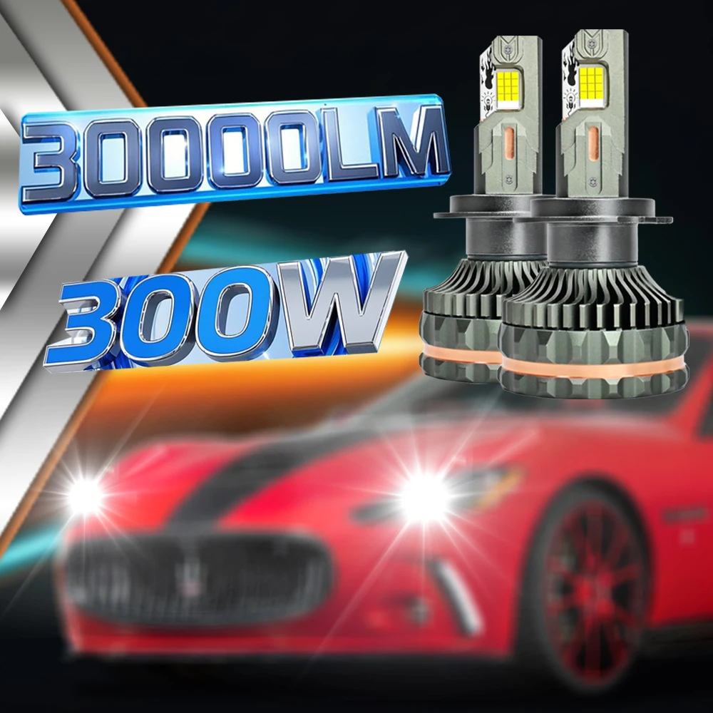 DGLS X37P Good Brightness 300W 30000LM Car Led Headlight H7 Led Bulb 9005 9006 9012 12V H1 H4 ...