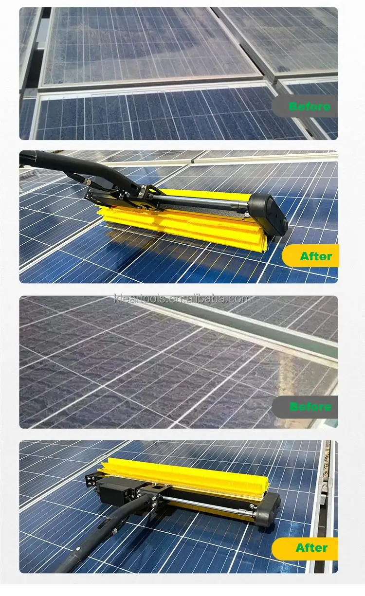 6m Carbon Fiber Pole Electric Solar Water Cleaning Brush Automatic ...