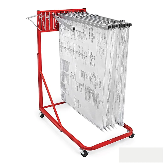 Vertical Architectural Plan Storage Hanging File Organizer Stand Mobile ...