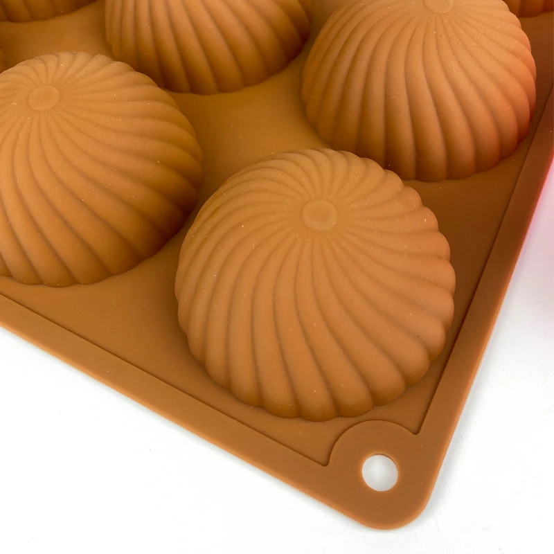 12Cavity Reusable Silicone Cake Form Baking Molds Mousse Maker Heat ...