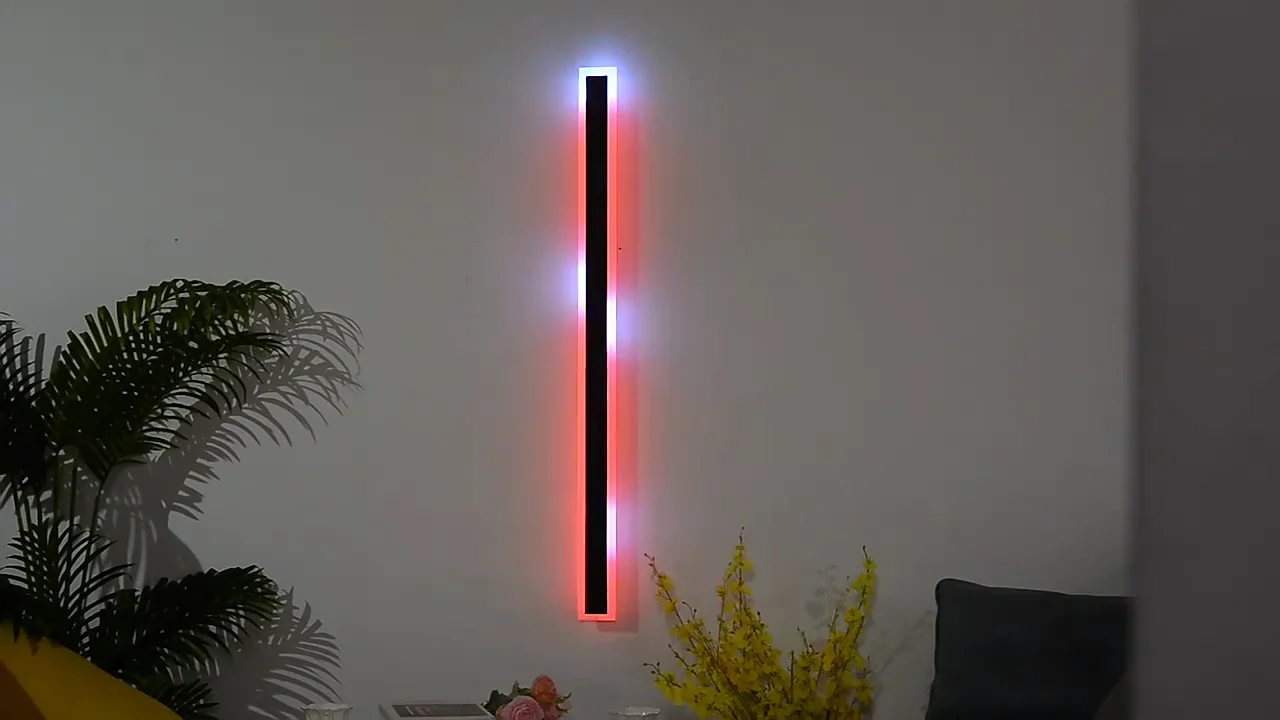 Modern Outdoor Waterproof Aluminum Acrylic Linear Led Light Wall Sconce ...