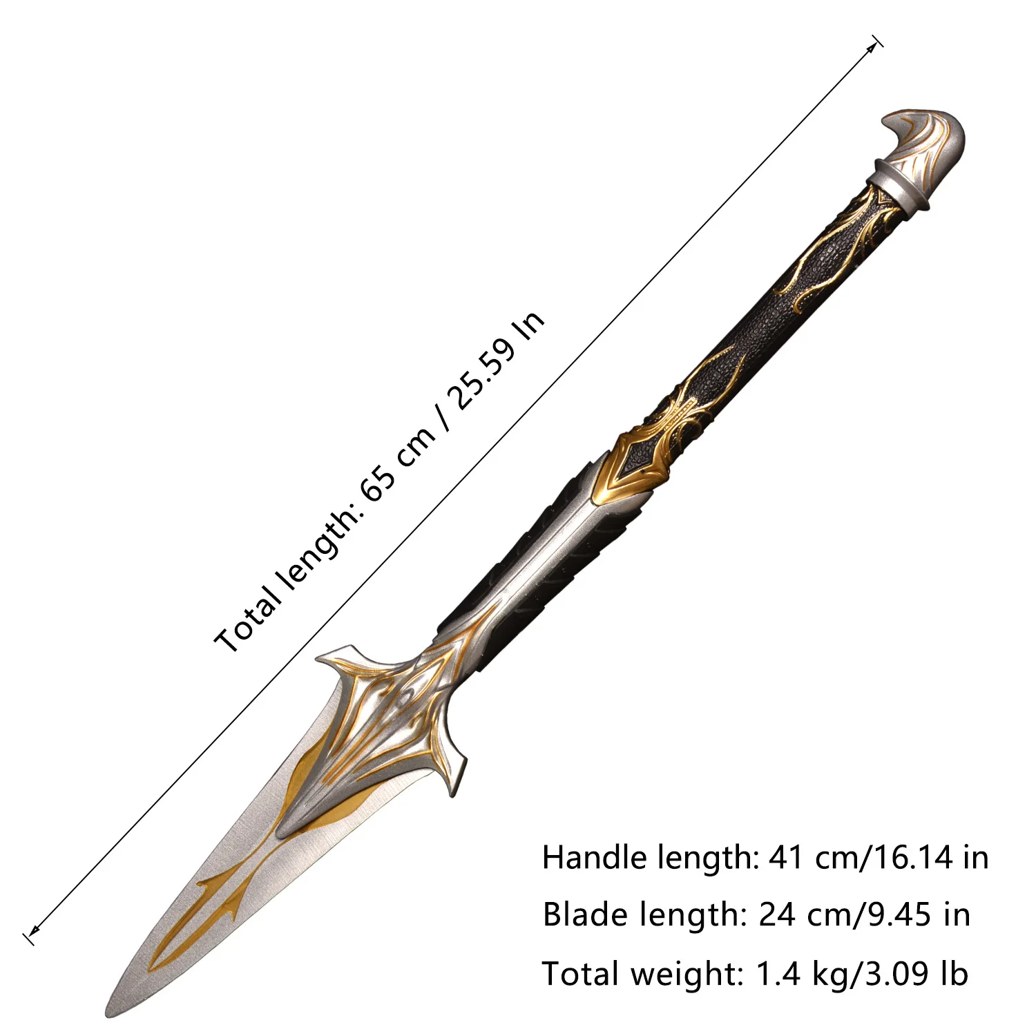 Hot Selling 65cm 1.4kg Creed Assassin's The Spear Of Leonidas Sword For ...