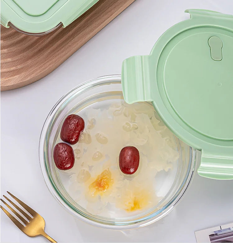 Glass Kitchenware Heat Resistant Tempered Glass Bowl For Microwave Oven ...
