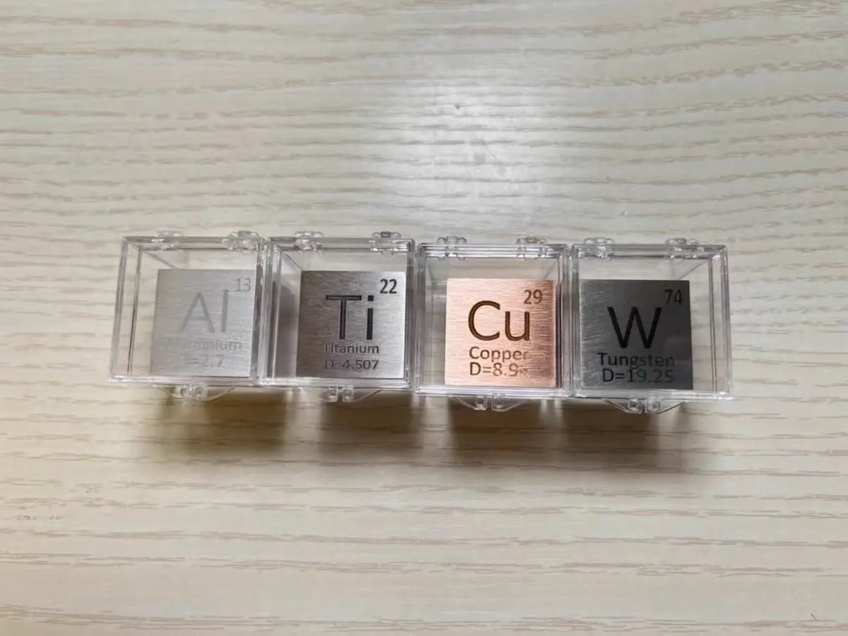 99.95% Moq 1 Piece Chromium Metal 10mm Cube Cr Element Sample For ...