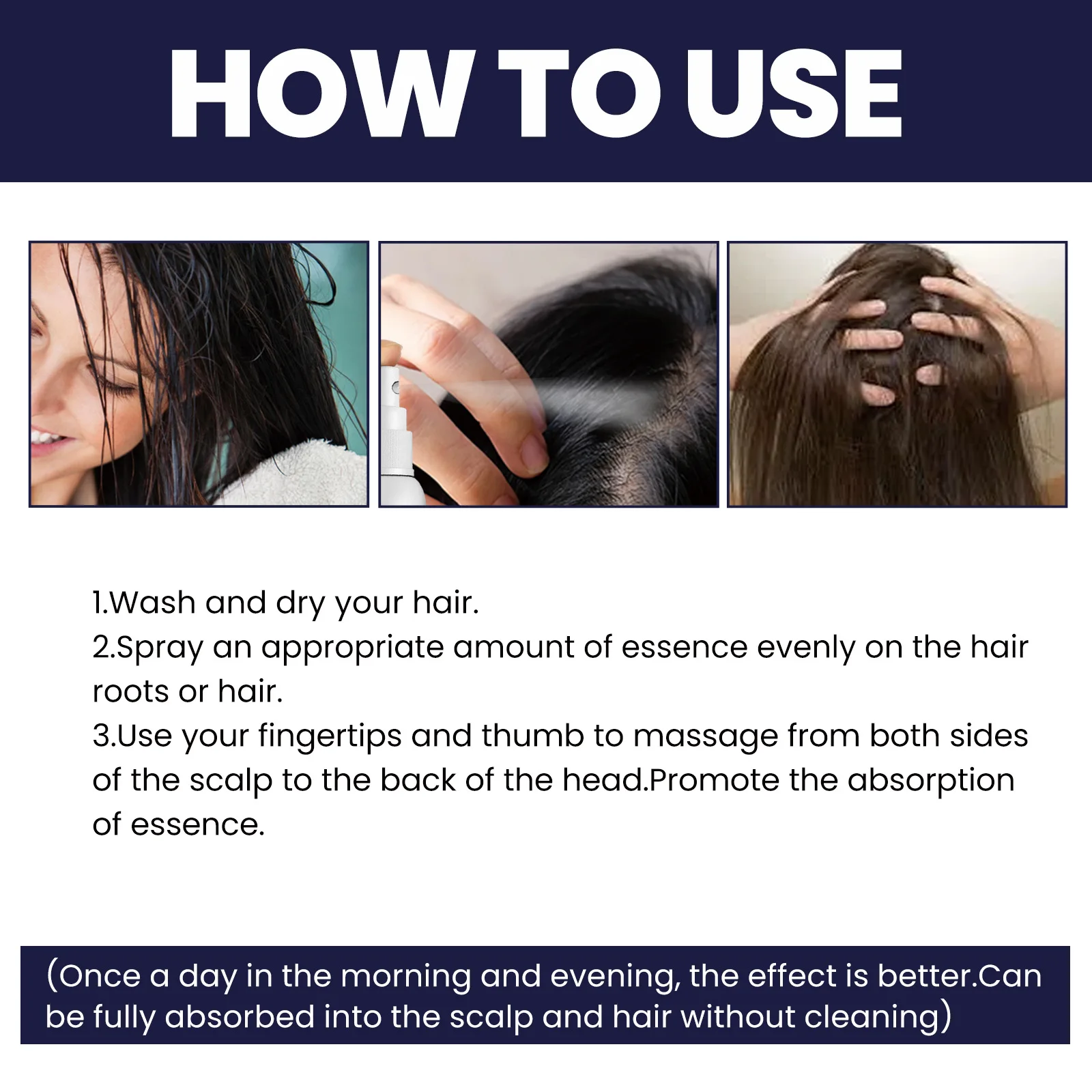 New Arrival Hair Growth Spray Moisturizes Damaged Scalp Hair and ...