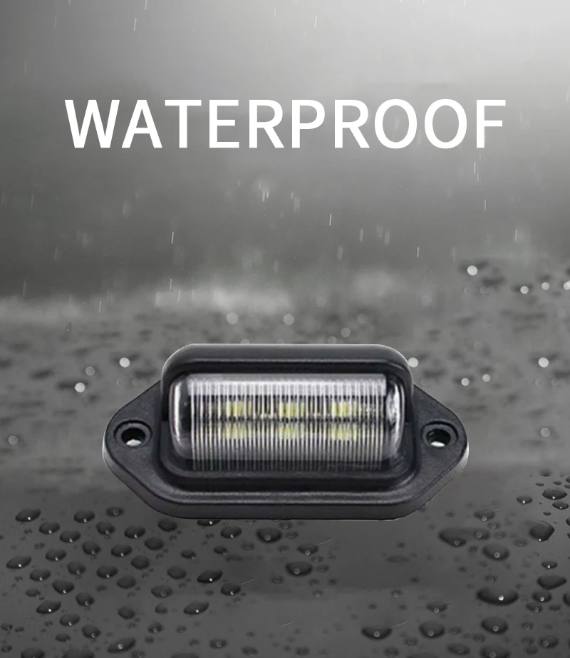 Waterproof 12-24V Truck Trailer LED License Plate Lights