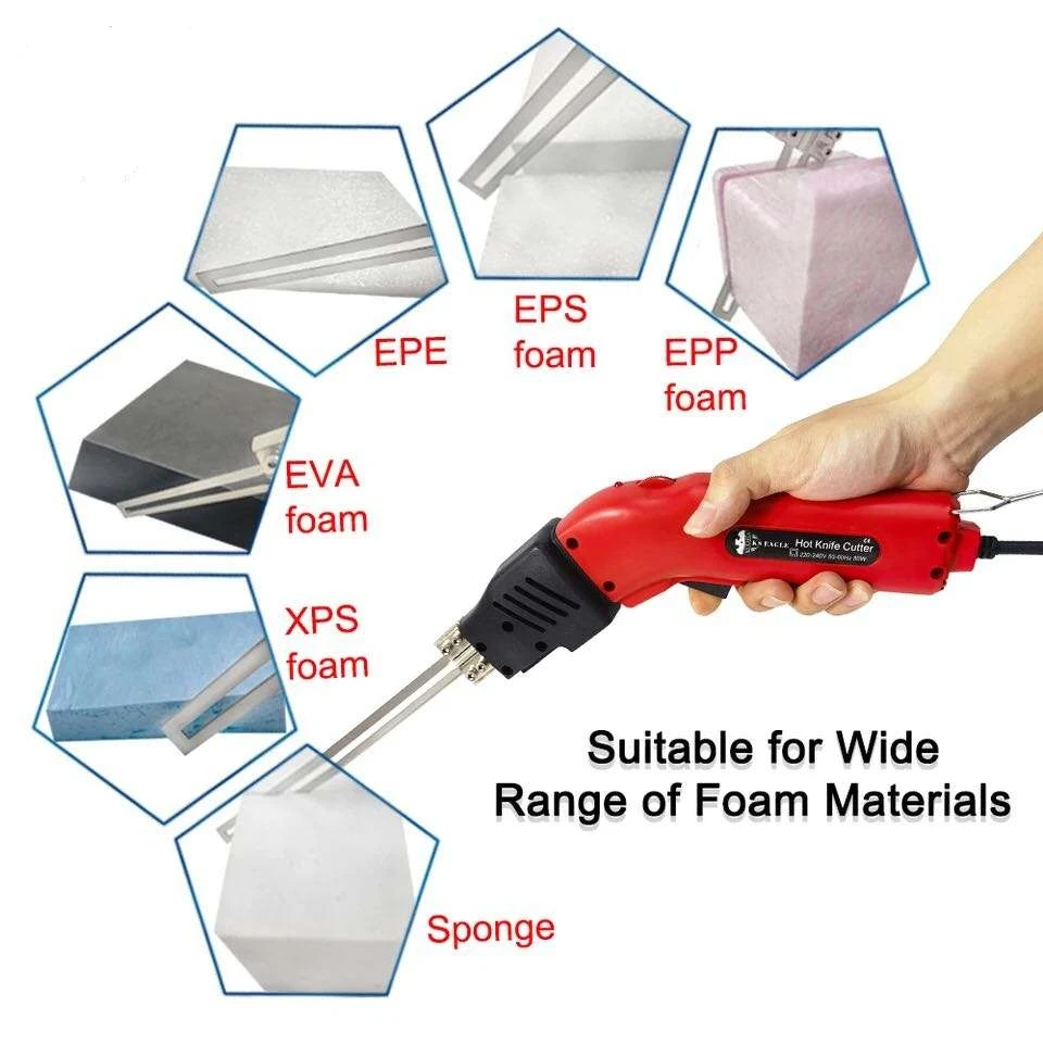 150W Air Cooled Electric Foam Cutter Heat Cutting Knife EPS EVA XPS for ...