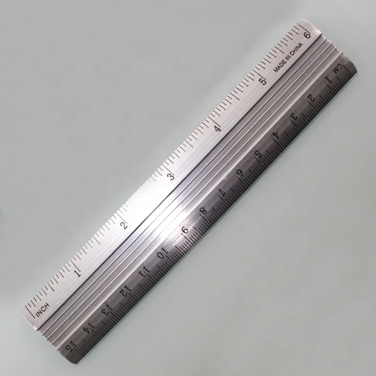 Straight Ruler 150mm 6 Inch Metric Aluminum Ruler - Buy Aluminium Ruler ...