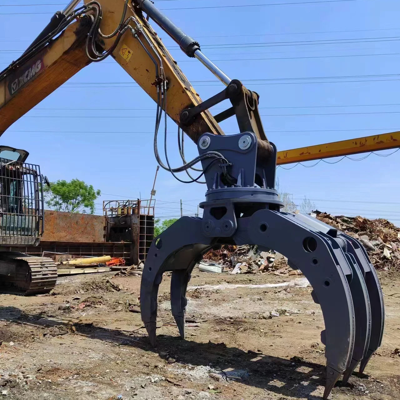 Grapple Attachment Hydraulic Rotating Log Grapple Hydraulic Grapple For ...