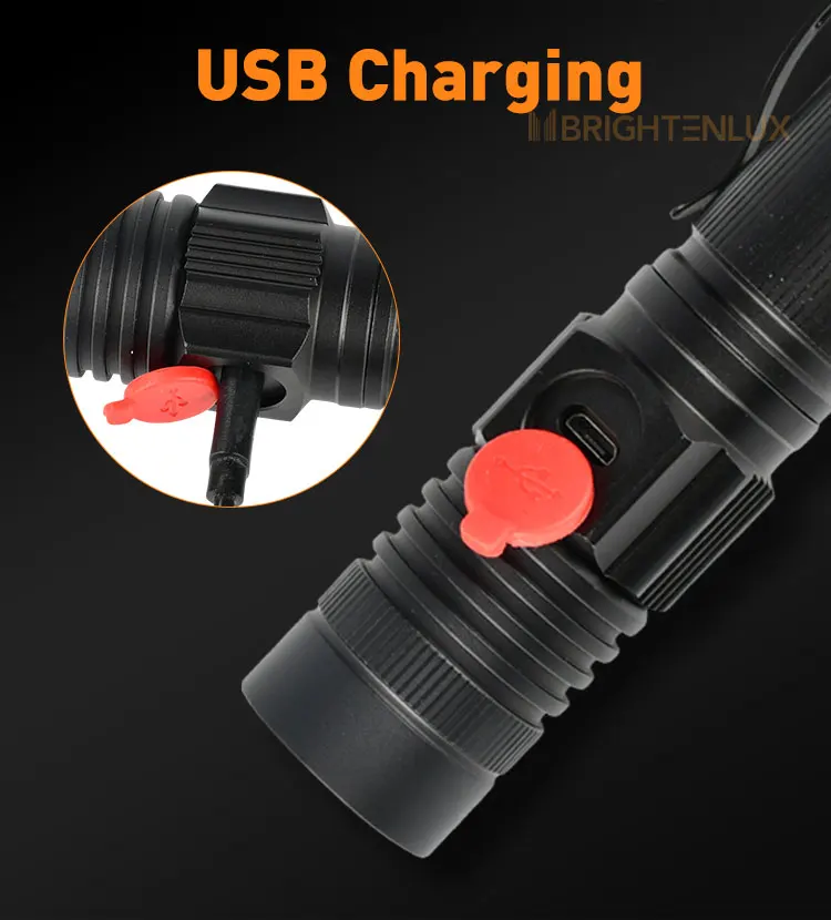 Super Bright Linterna Strong Torch Light Pocket Zoom Led Flashlight ...