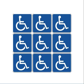 Handicap Signs Stickers Decal Symbol - 4 Pack,6x6 Inch - Ada Compliant ...