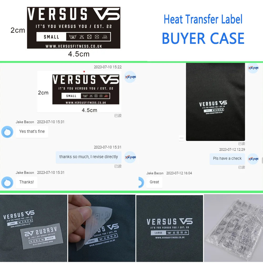 Alibaba.com: Custom Printed Iron on Back Neck Sticker Label Heat ...