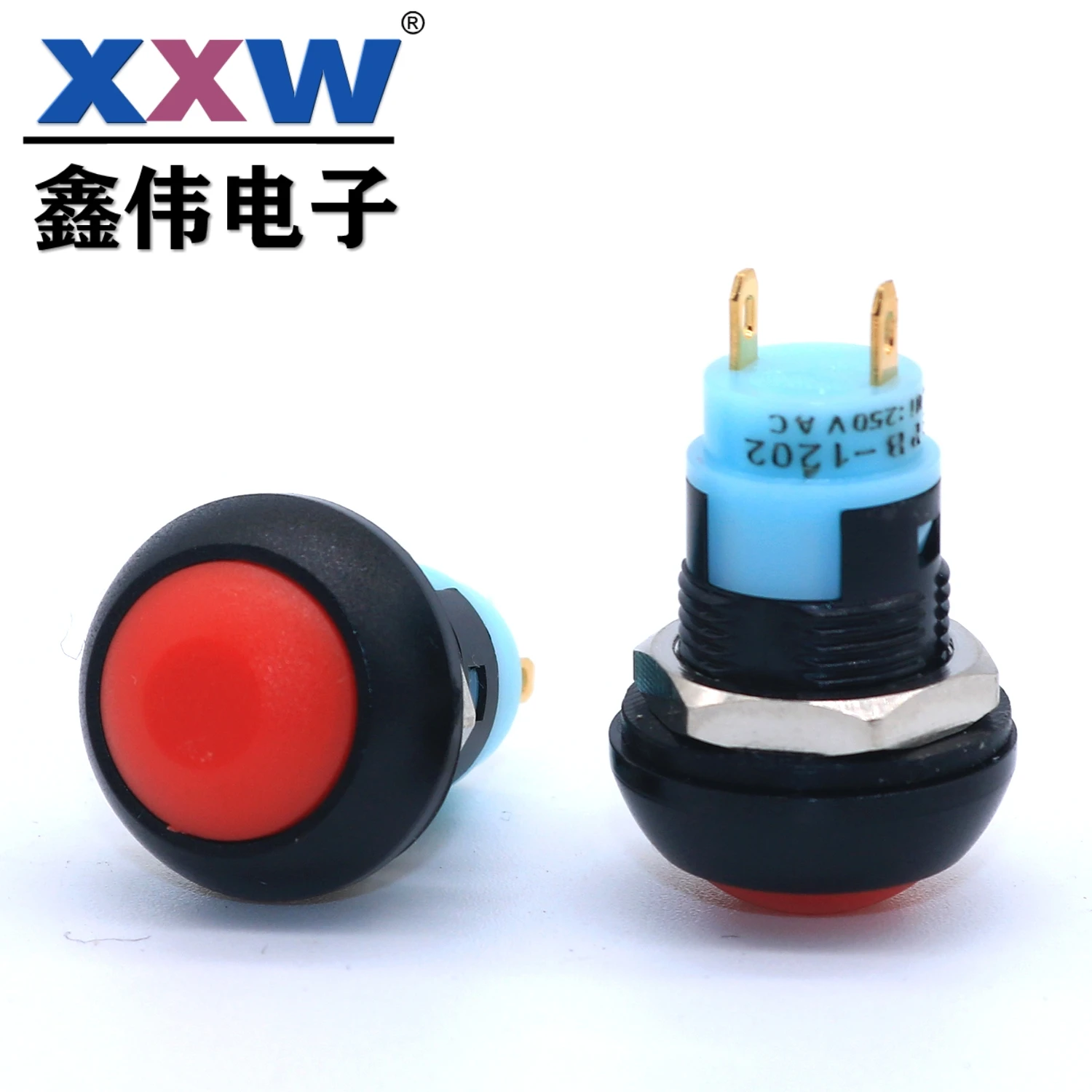 12mm Plastic Push Button Switch 1no1nc Latching Push Button Switch ...