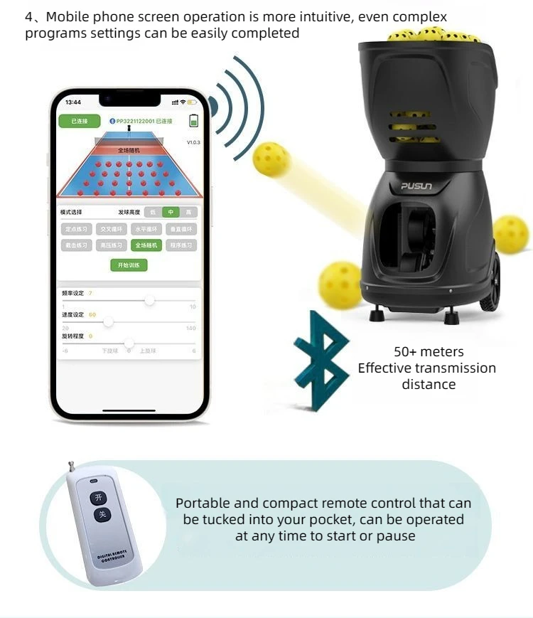 Automatic Tennis Ball Serving Machine Adjustable Tennis Ball Launcher ...