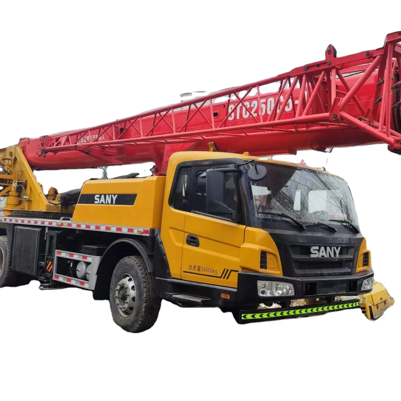 25 Ton Used SANY STC250 Truck hydraulic mobile Crane folding t crane for trucks compact crane ...
