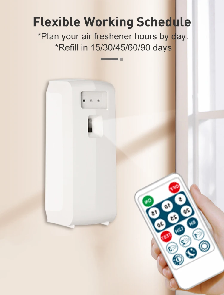 Wall Mounted Mini Room Deodorizer Machines Automatic Spray Perfume ...